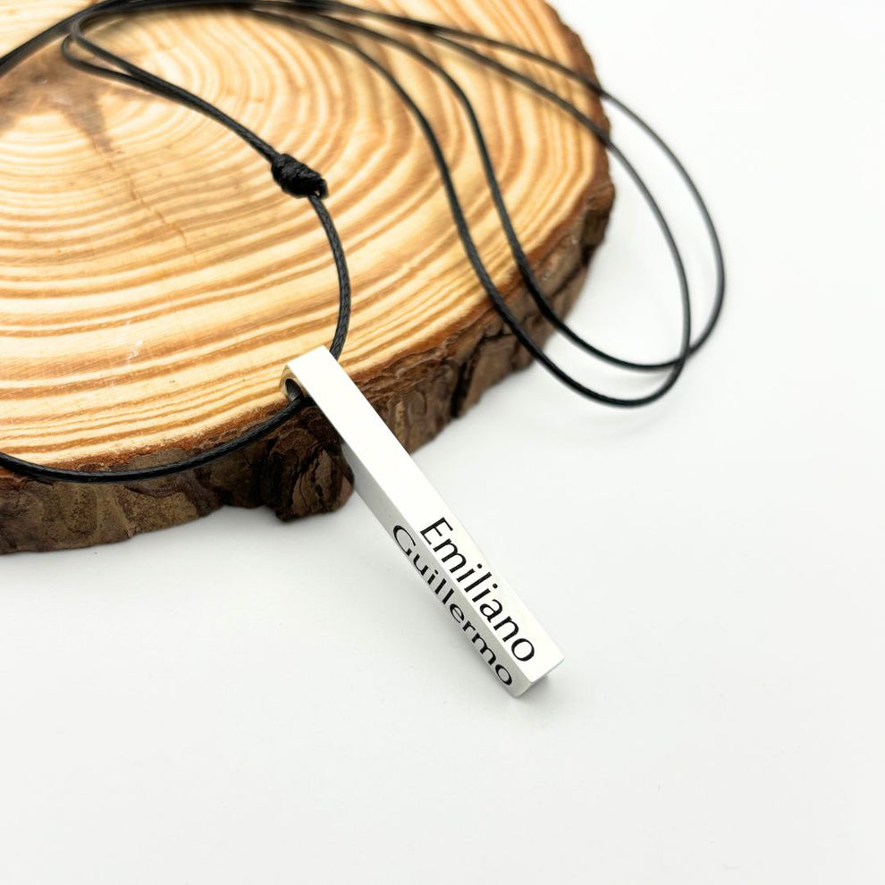 Collar Barrita – Oro Negro joyería